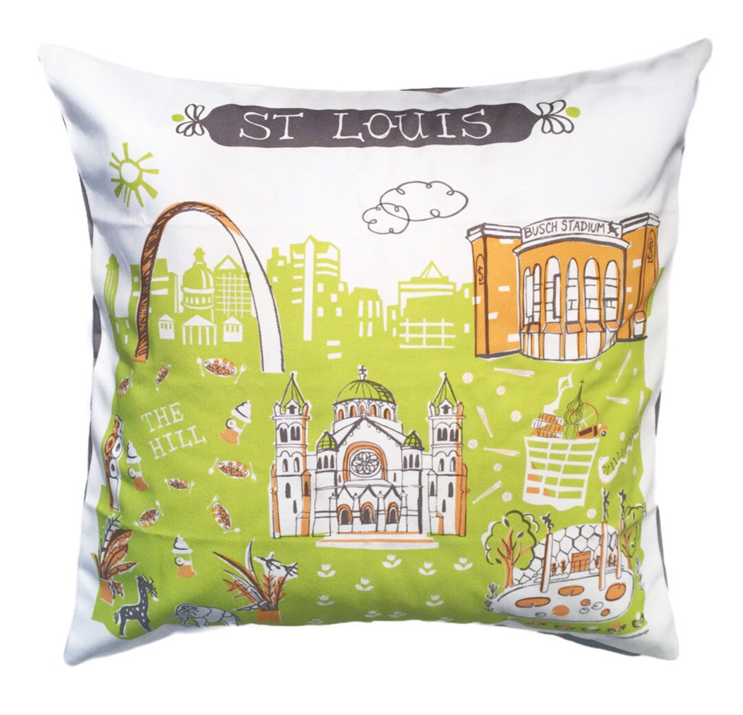 St Louis MO Pillow Cover-unique City Gift - Etsy