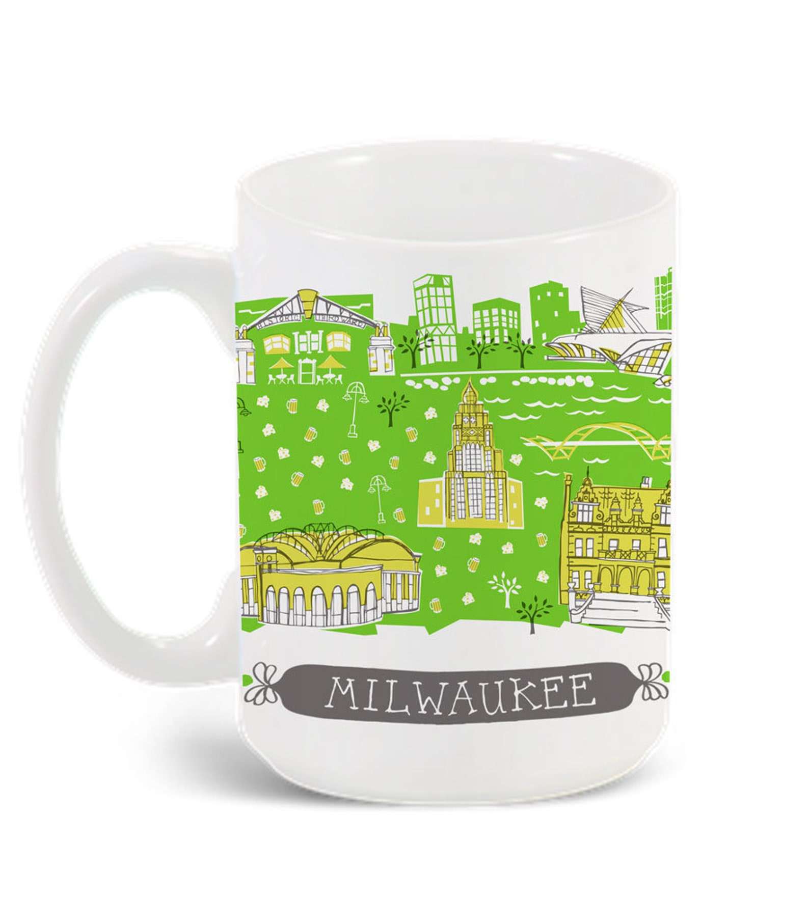 Milwaukee Mug-city Mug-coffee-tea-kitchen-custom Mug Gift-personalized ...