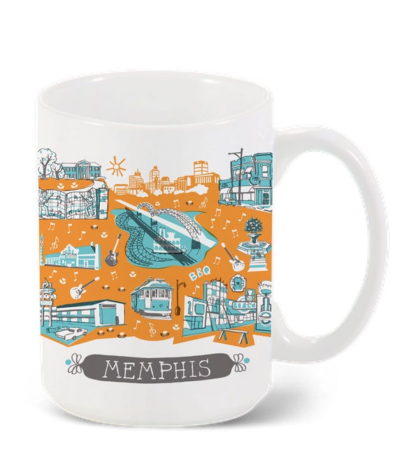 Memphis Mug-city Mug-coffee-tea-kitchen-custom Mug | Etsy