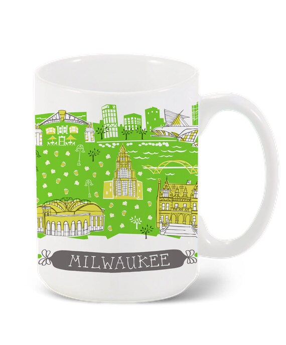Milwaukee Mug-City Mug-Coffee-Tea-Kitchen-Custom Mug | Etsy
