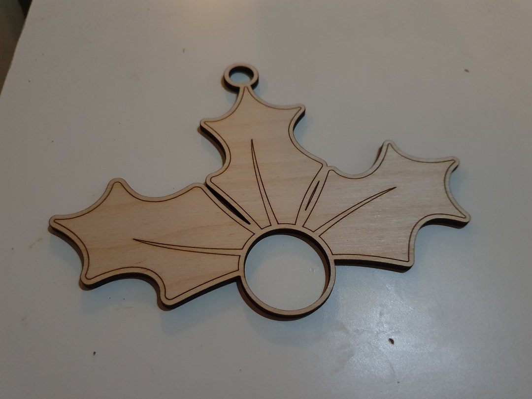Mistletoe Laser Cut Files Christmas Chocolate Holder SVG DXF PNG - Etsy