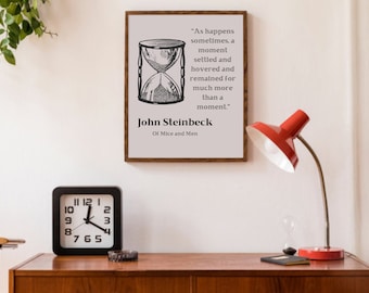 Of Mice and Men, Literary Poster, John Steinbeck, Steinbeck Quotes ...