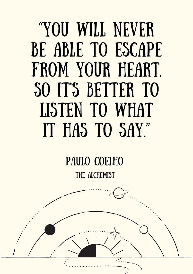 Paulo Coelho, the Alchemist, Quote, Digital Print, Wall Art, Printable ...
