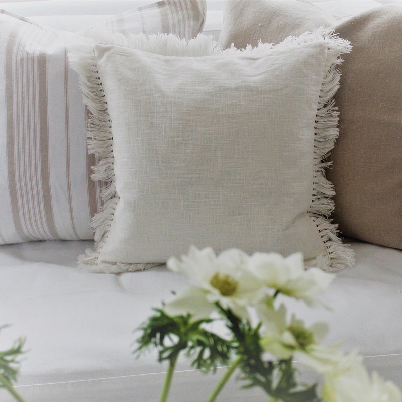 Fringe Pillow - Etsy