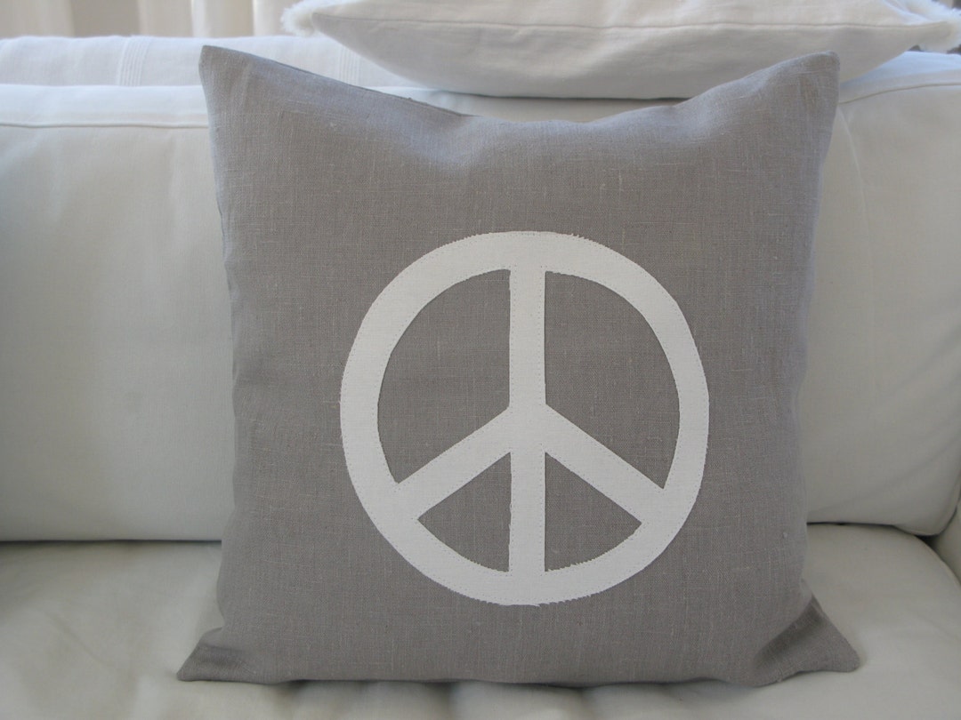 Pillow/cushion Peace - Etsy