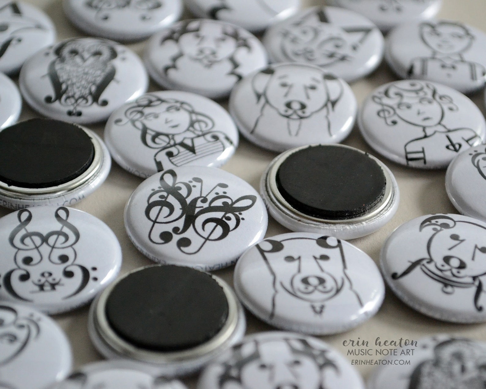 Music Note Magnets CLASSROOM PACK / Music Education / Music - Etsy