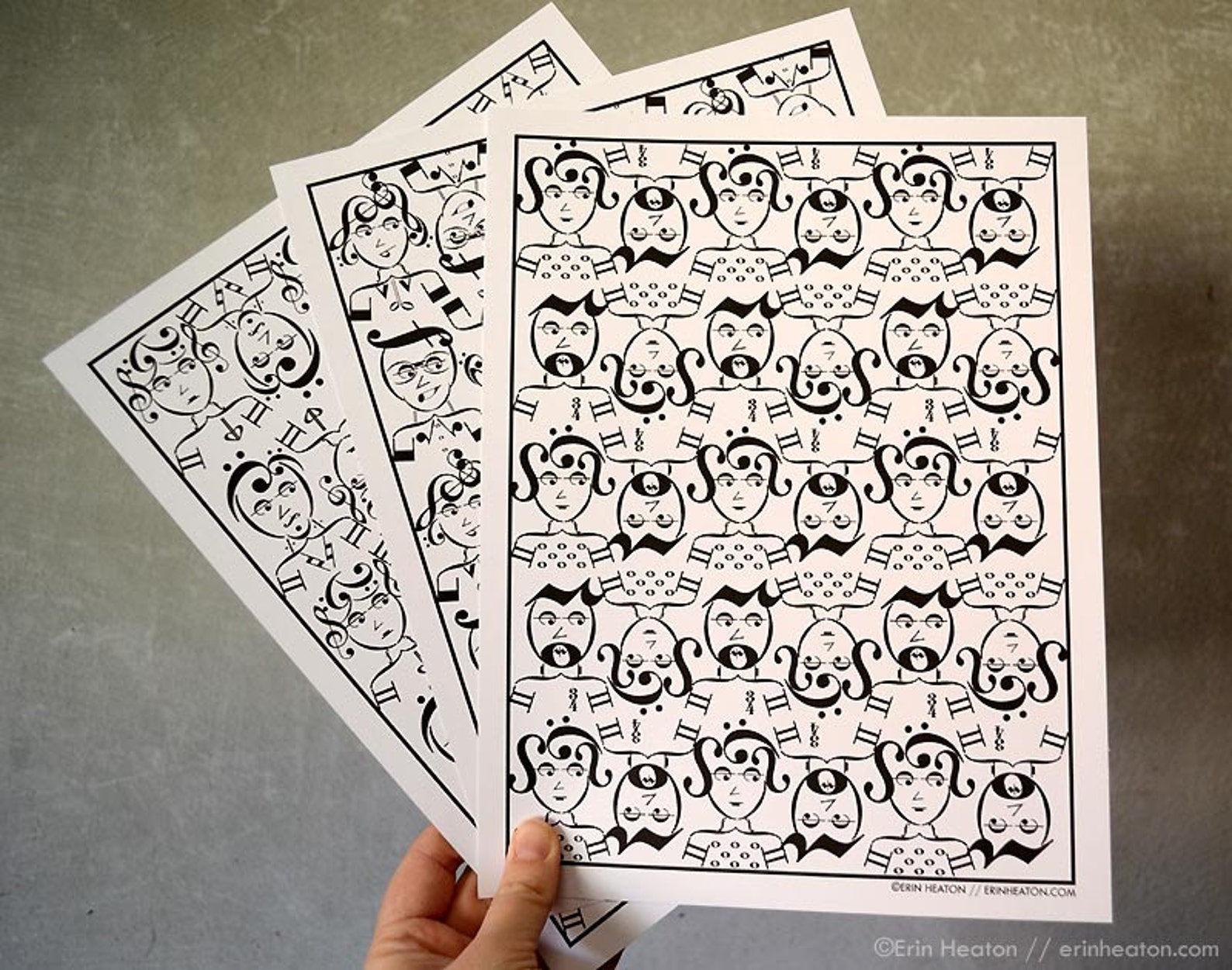 Printable Music Coloring Pages PDF Instant Download Music | Etsy