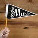 Music Party Decor / Printable MUSIC and BRAVO Pennant Flags / PDF ...