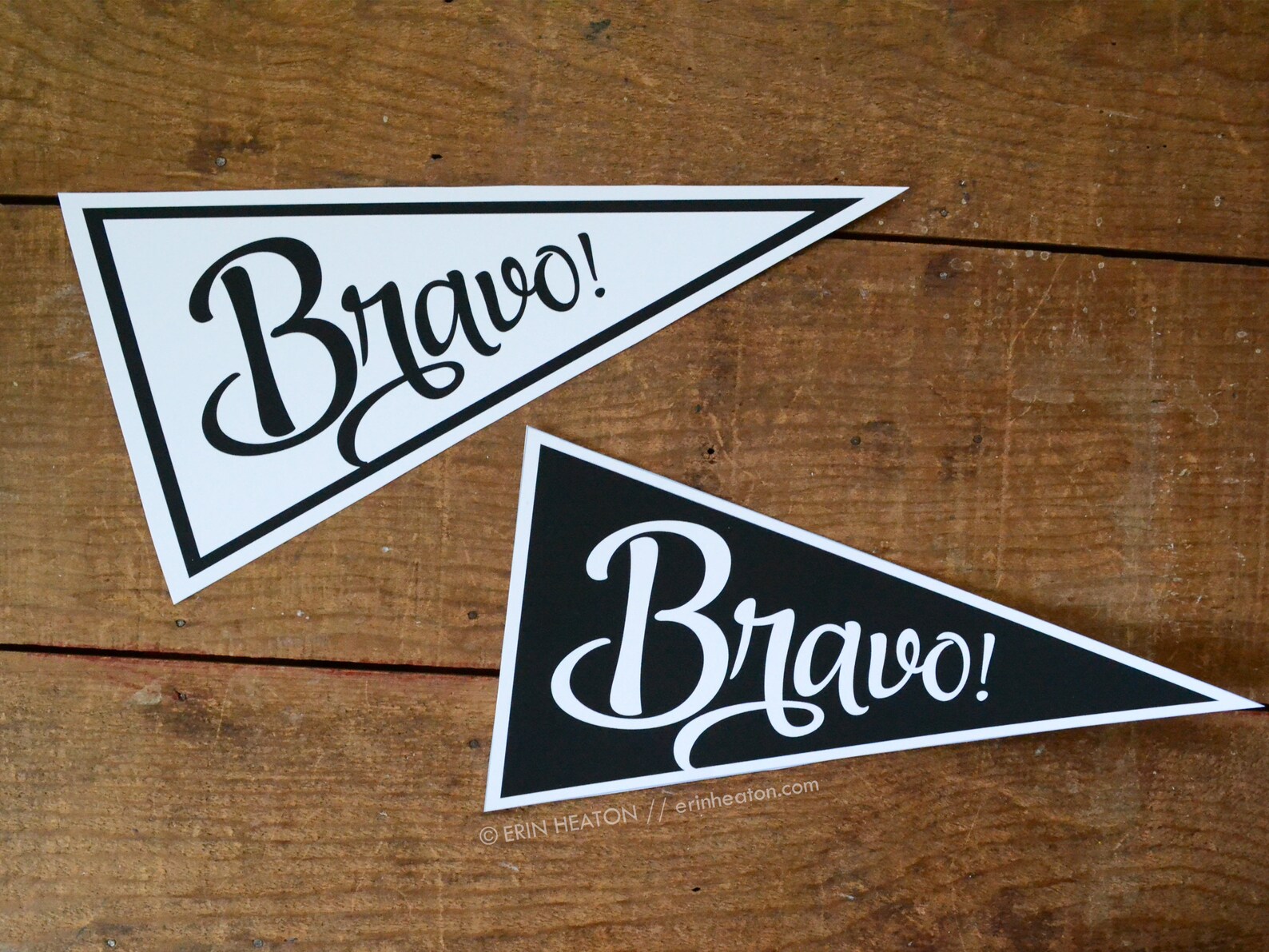 Music Party Decor / Printable MUSIC and BRAVO Pennant Flags / PDF ...