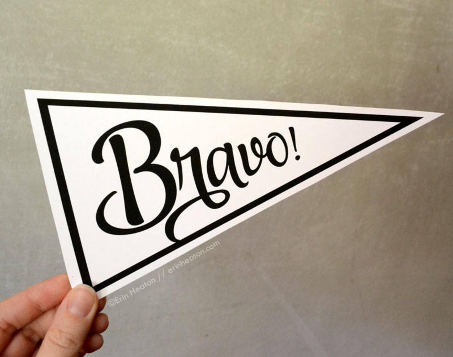 Music party decor / Printable MUSIC and BRAVO pennant flags / | Etsy