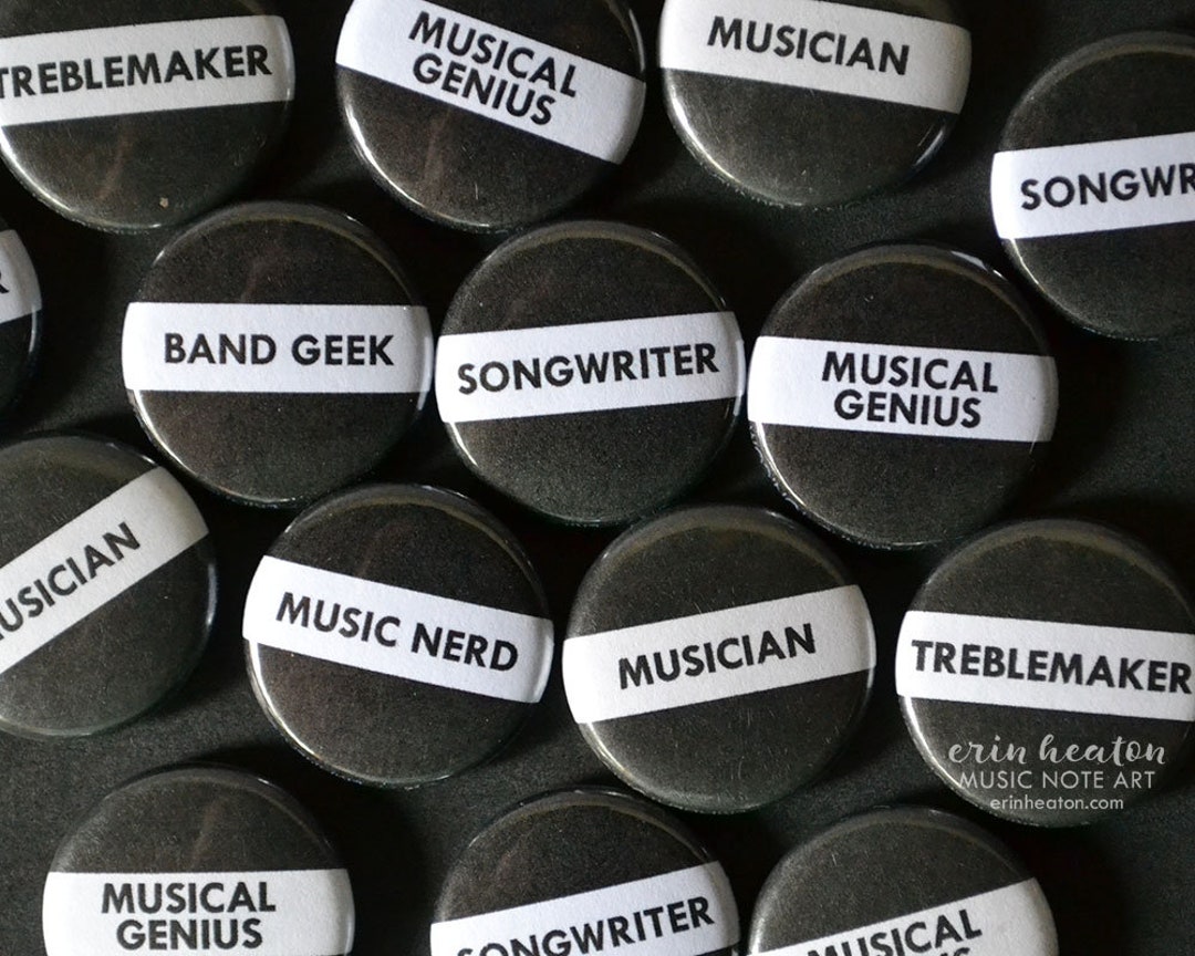 Musician Buttons - CLASSROOM PACK / Treblemaker / Band Geek / Music ...