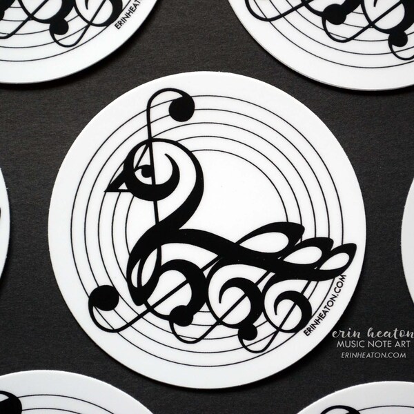 Music Notes Decal - Etsy