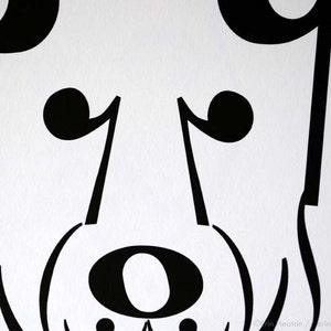 Musical Notes Dog Art / CODA // DOG SERIES // 5x7, 8x10, 11x14 Fine Art ...