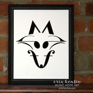 Music Gifts / FOX Music Art Print - 5x7, 8x10, 11x14 Fine Art Print ...