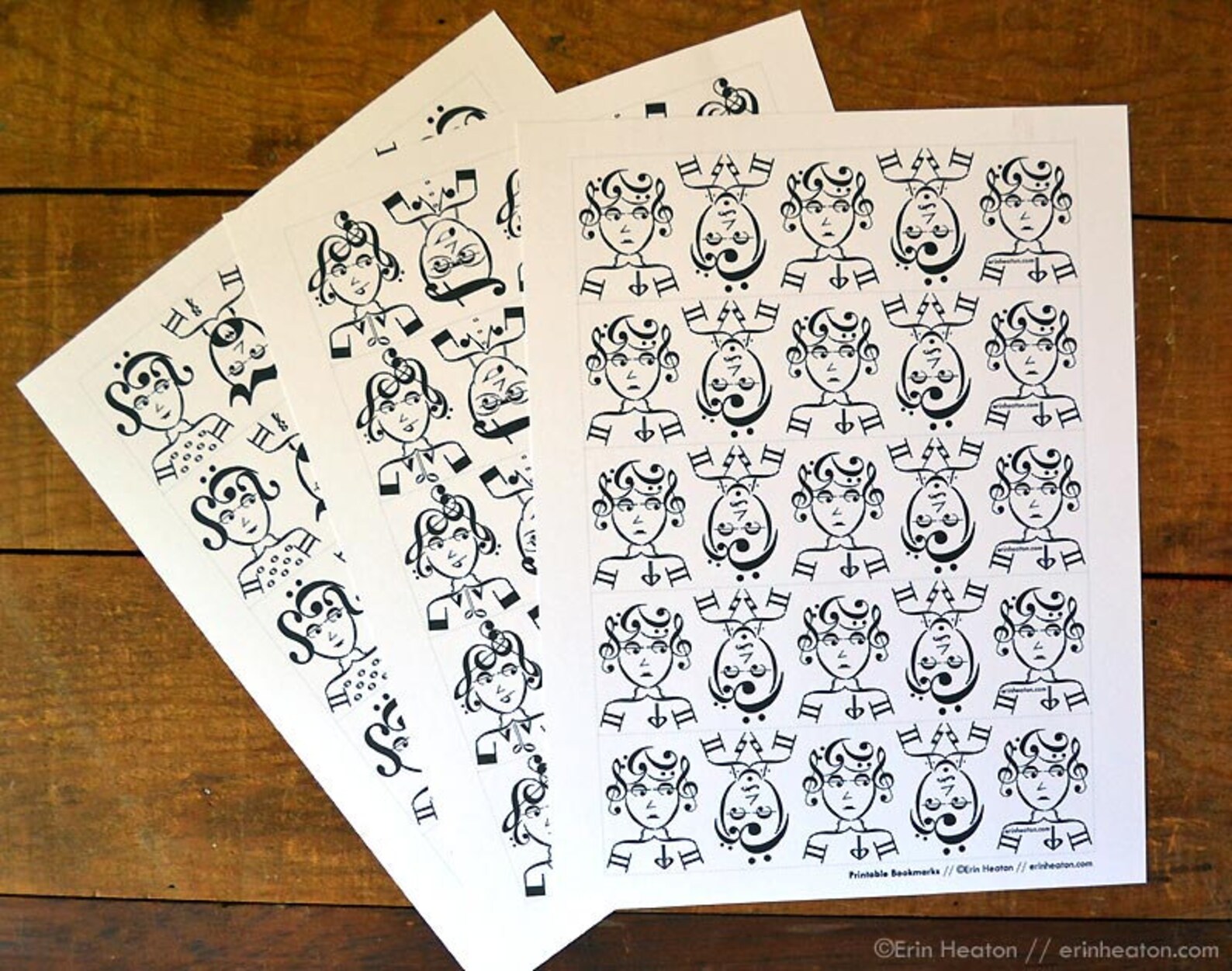 MUSIC BOOKMARKS / Printable PDF / Music Student Rewards / Music Teacher ...