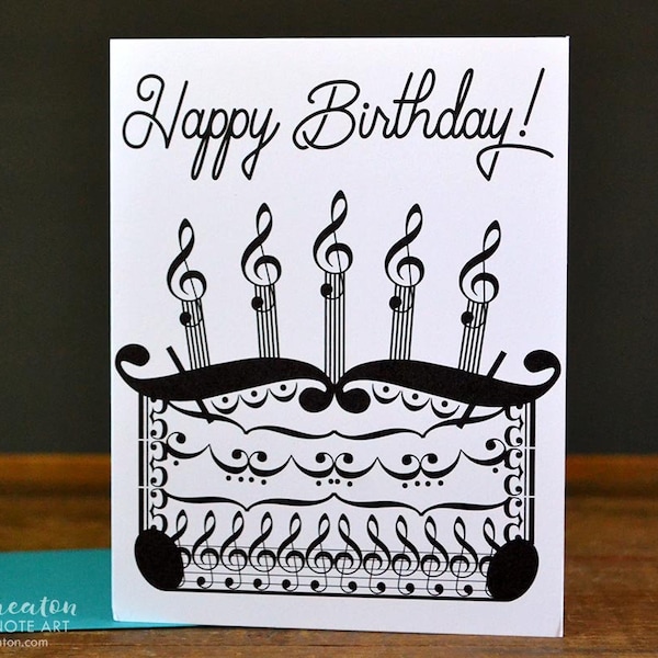 Classical Music Birthday Card - Etsy