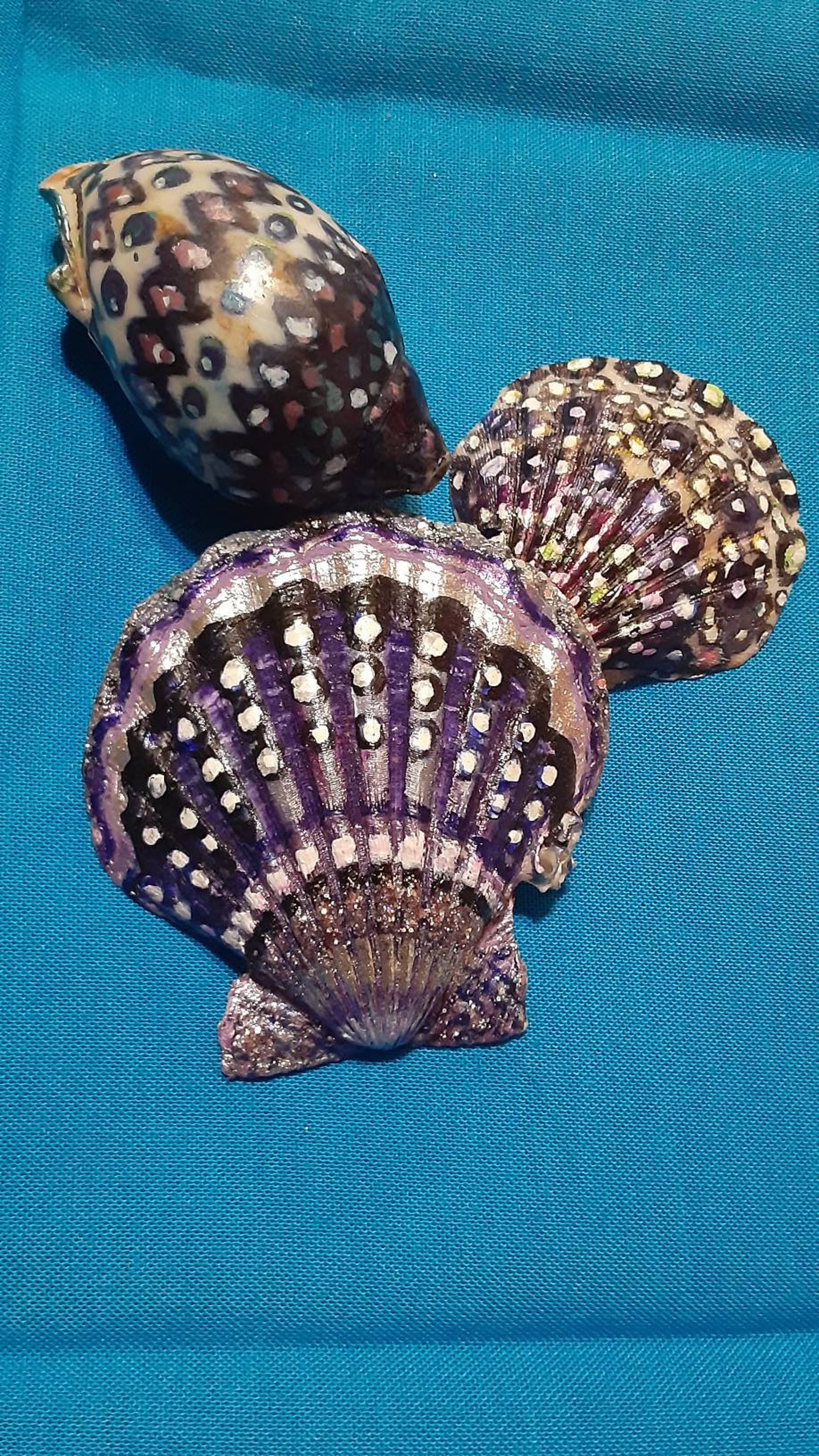 Hand Painted Seashells in Custom Color Theme Lots Hand Painted Shells ...