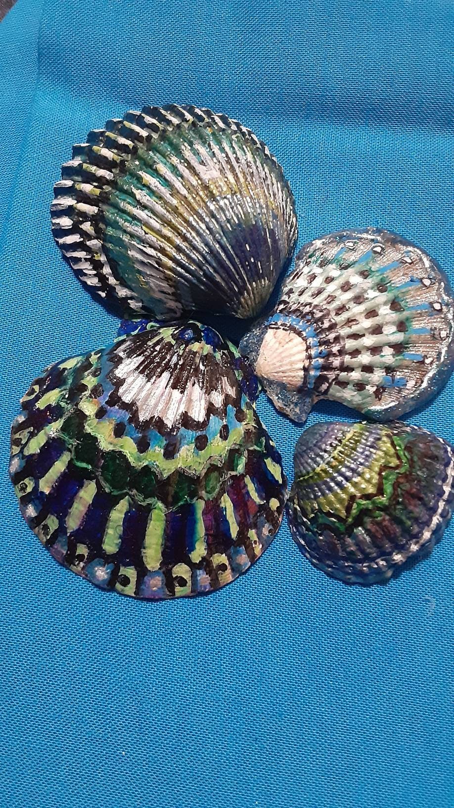 Hand Painted Seashells in Custom Color Theme Lots Hand Painted Shells ...