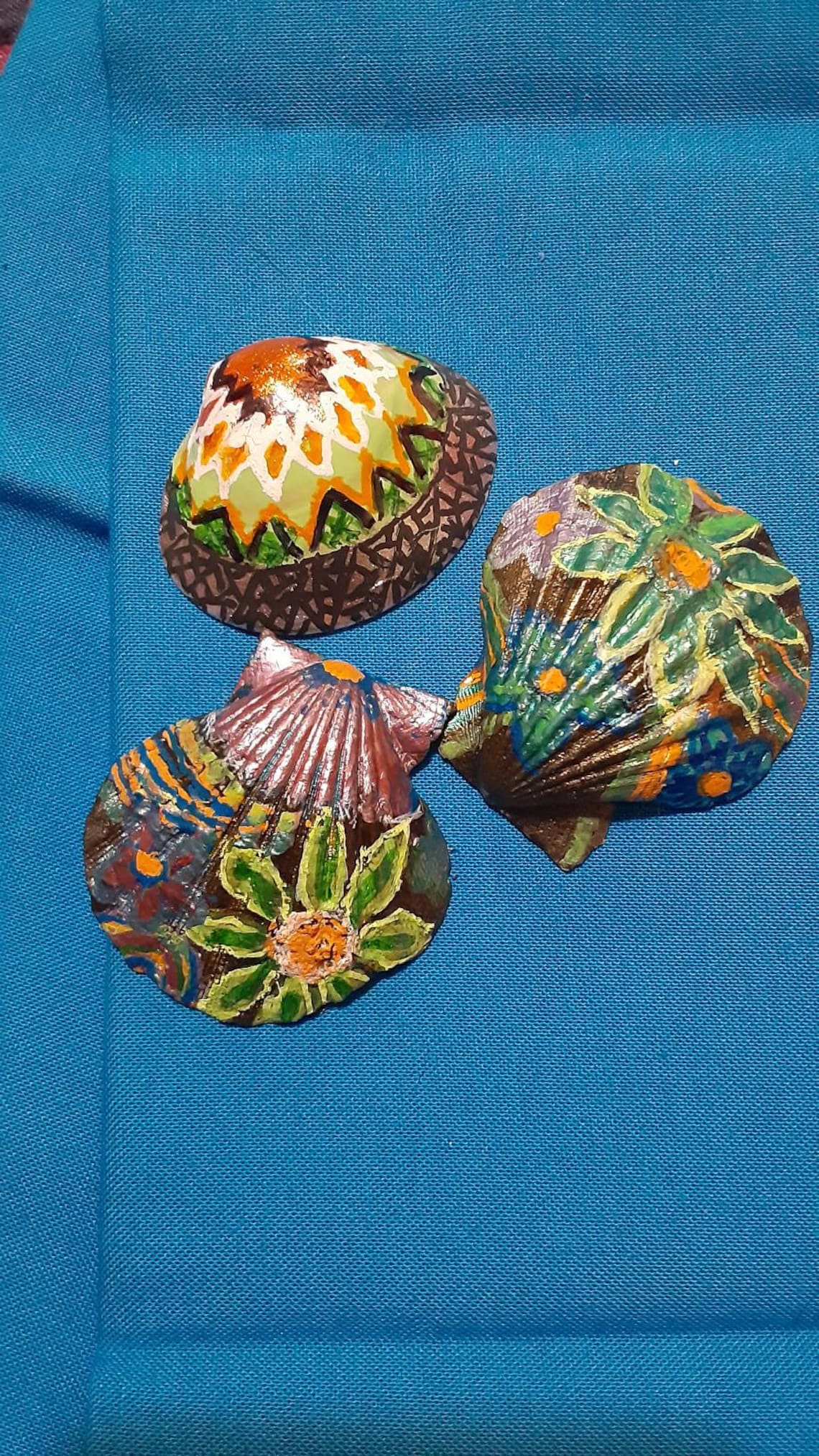 Hand Painted Seashells in Custom Color Theme Lots Hand Painted Shells ...
