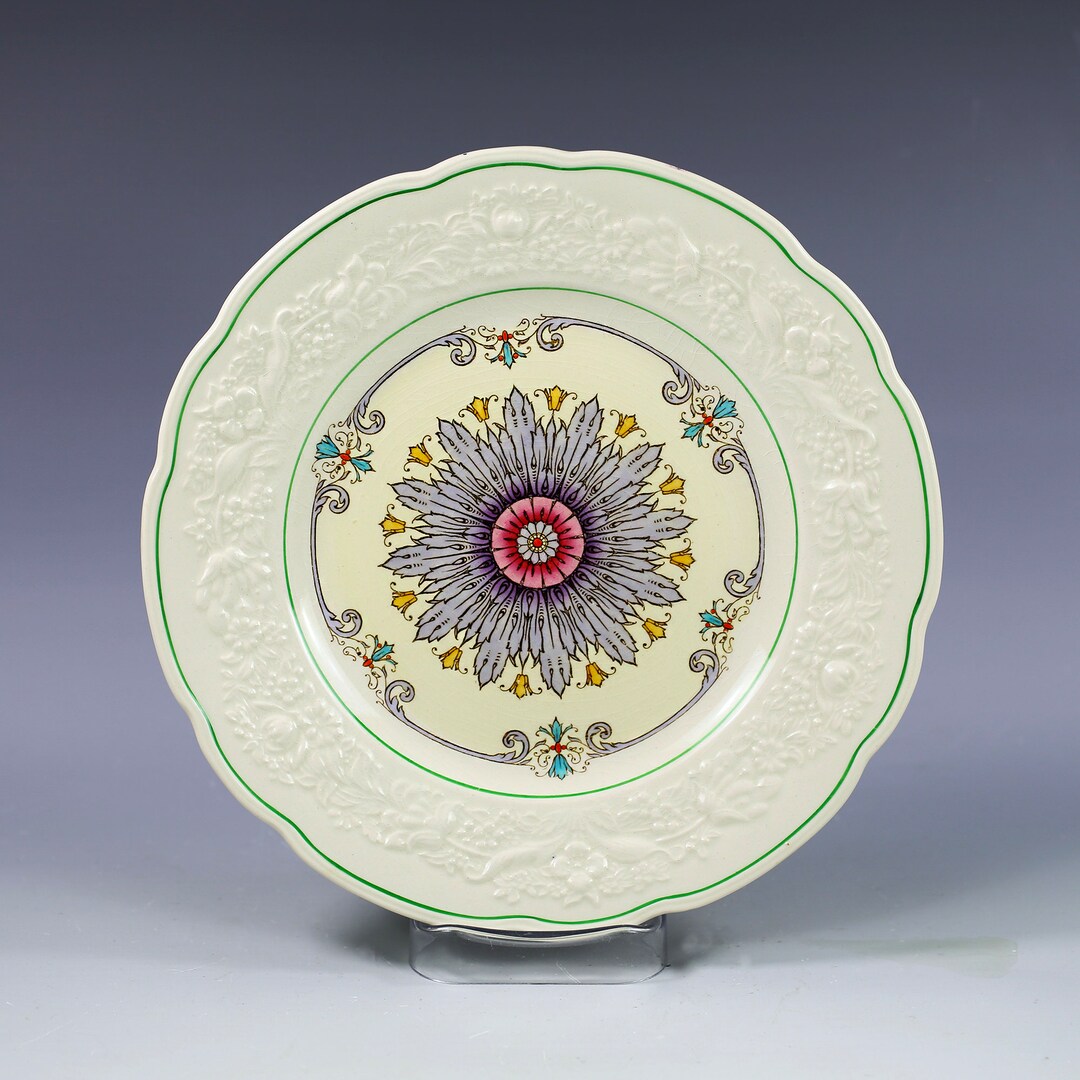 Vintage to Antique England Plate, Platter, Maddock & Son Royal Ivory ...