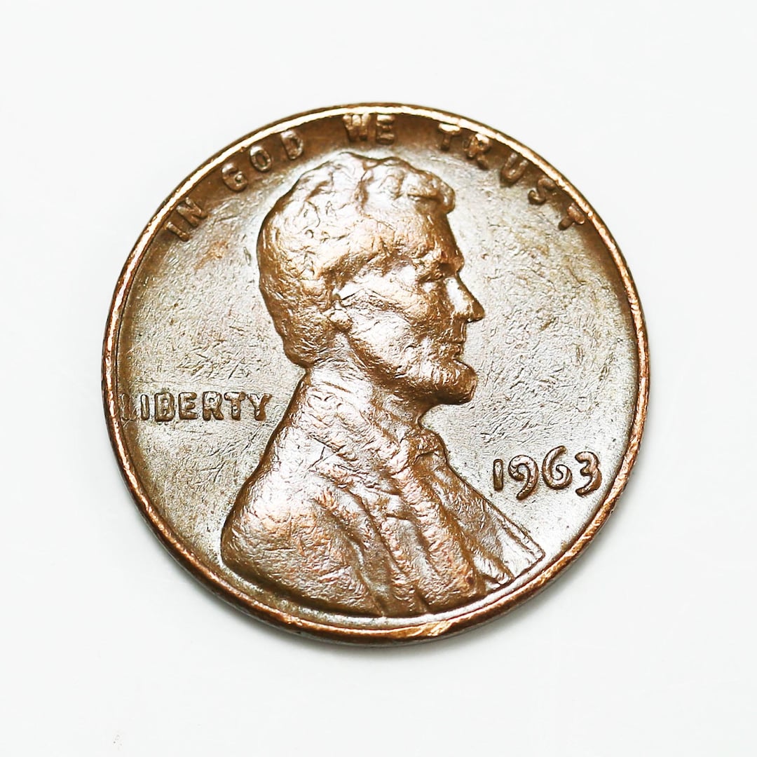 1963 Lincoln Penny: "l" Error, No Mint Mark, Collectible Coin - Etsy