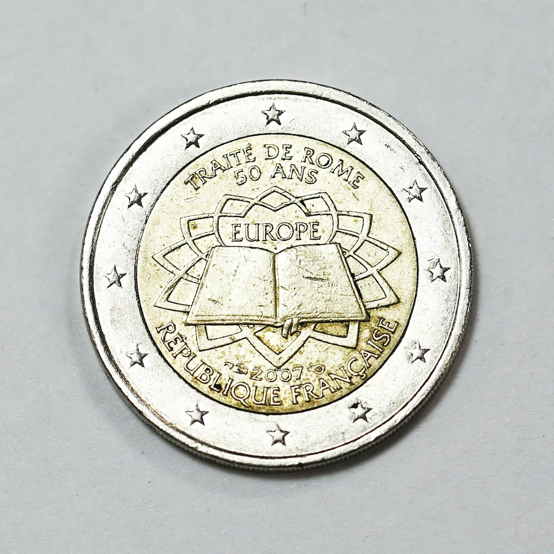 2007 Austria 2 Euro Coin: Treaty of Rome 50th Anniversary - Etsy