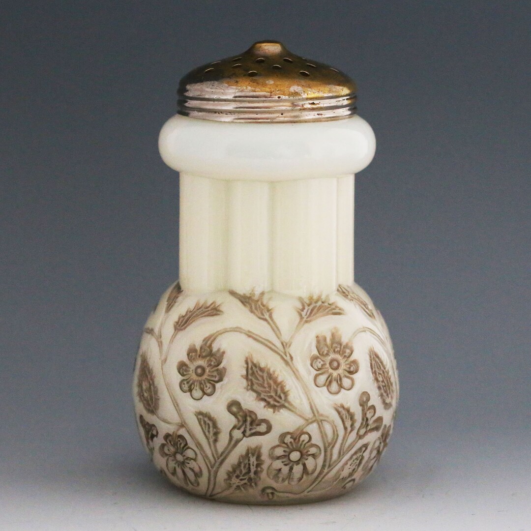 Rare Antique EAPG Findlay Ohio Onyx Opaline Glass Sugar Shaker - Etsy