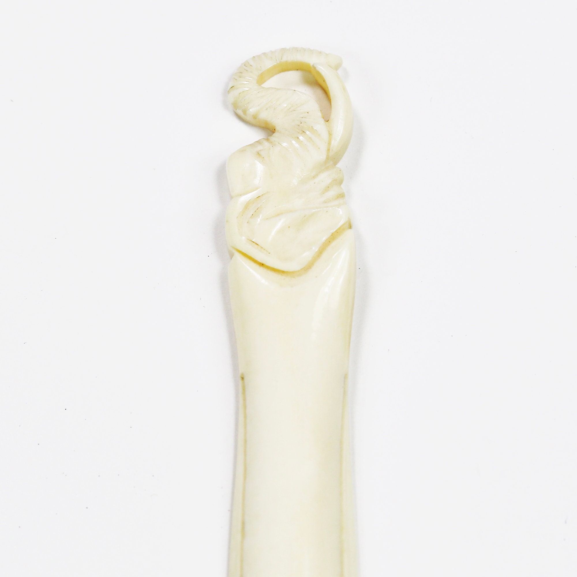 Pair of Antique Bovine Bone Asian Carved Bookmark Page Turner - Etsy