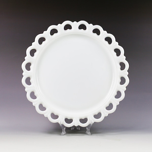 Milk Glass Platter - Etsy