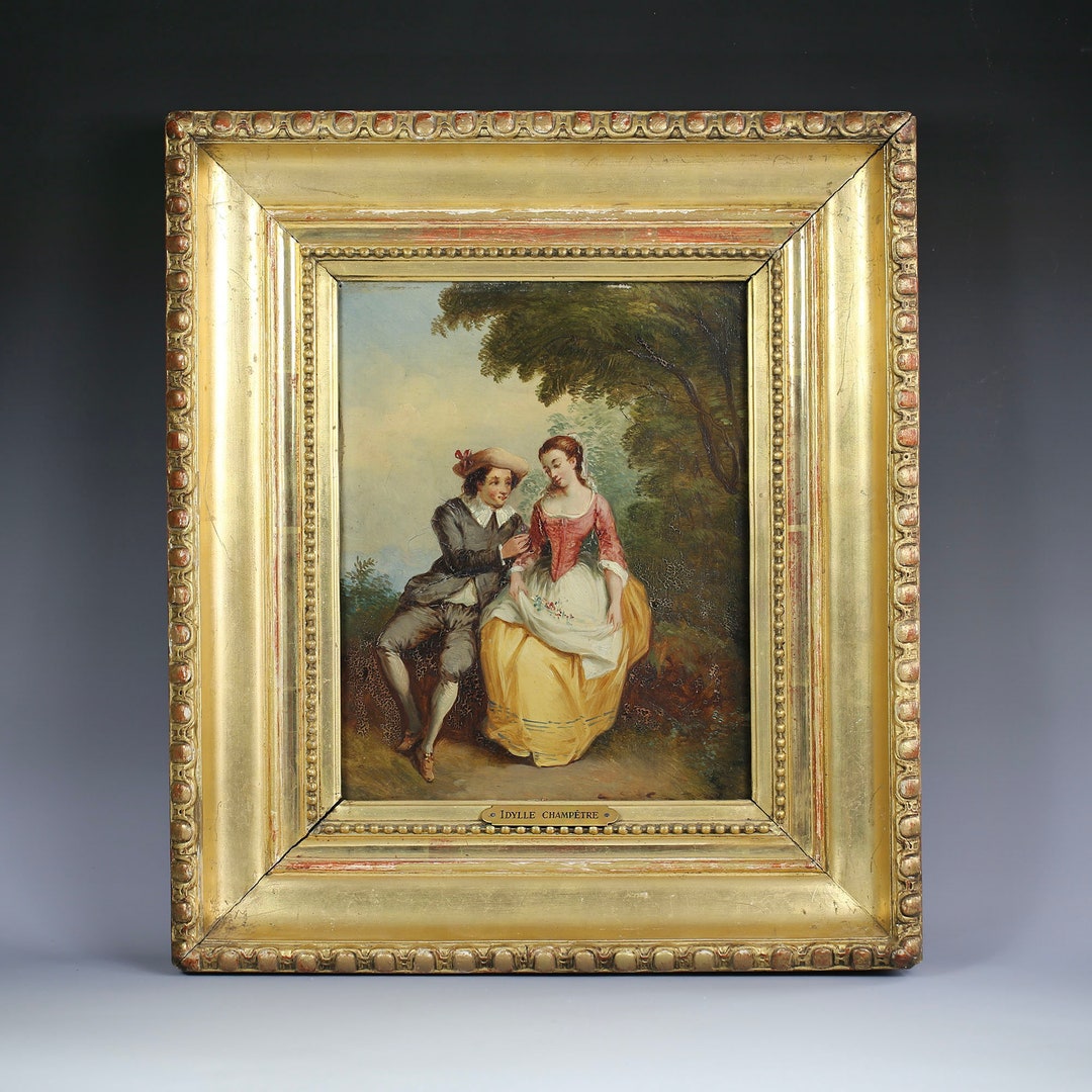 Antique Oil on Board Painting Circa Jean-honore Fragonard 1732-1806 ...