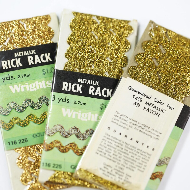 Gold Rick Rack - Etsy