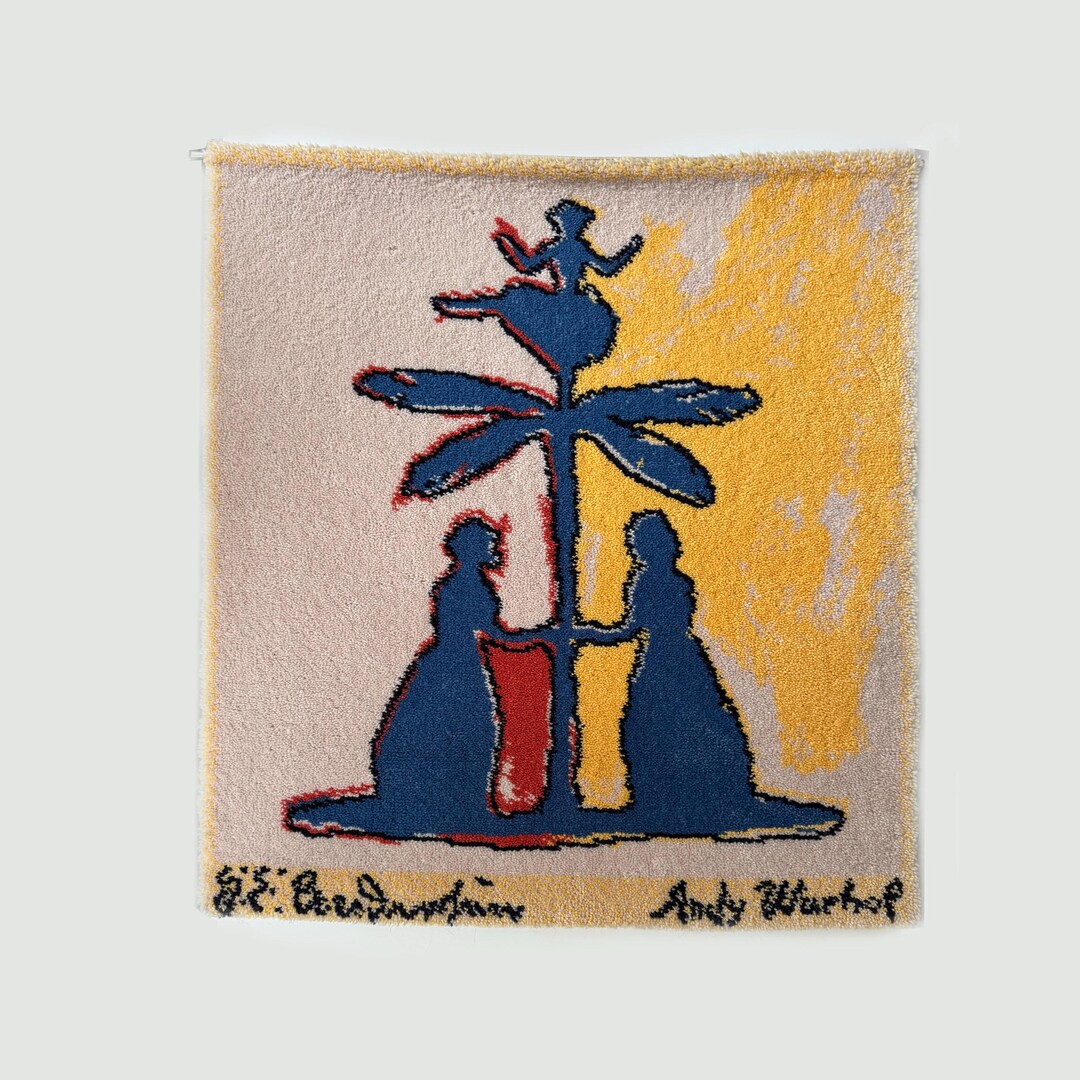Andy Warhol 'two Women Around a Tree' Wool Rug - Ltd Edition Art Wall ...