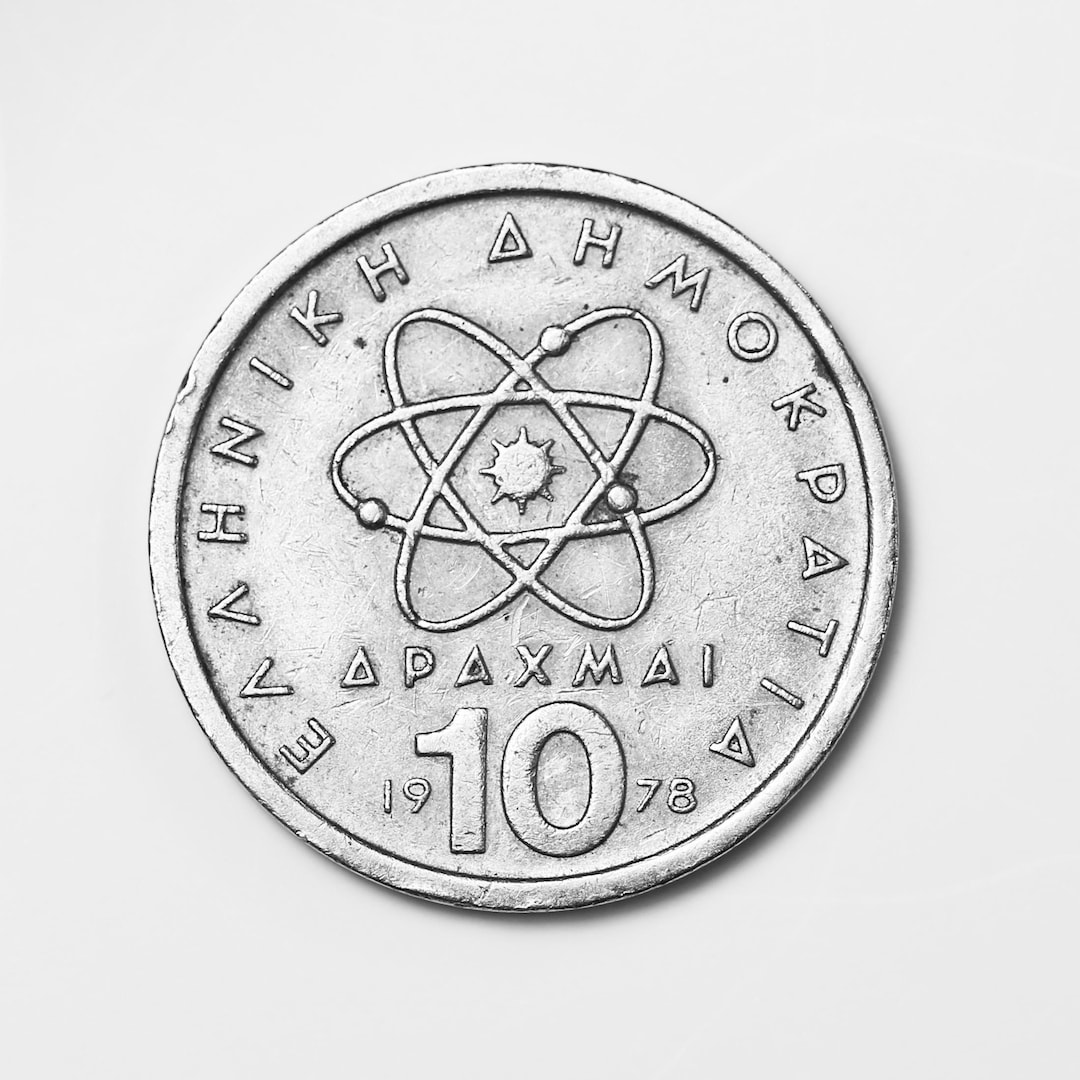 1978 Greece 10 Drachmai Old Lettering 1976-1980, Third Modern Drachma ...