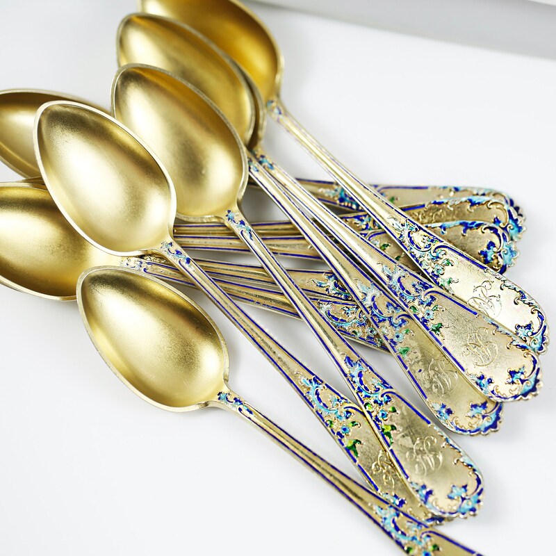 Enamel Spoons - Etsy