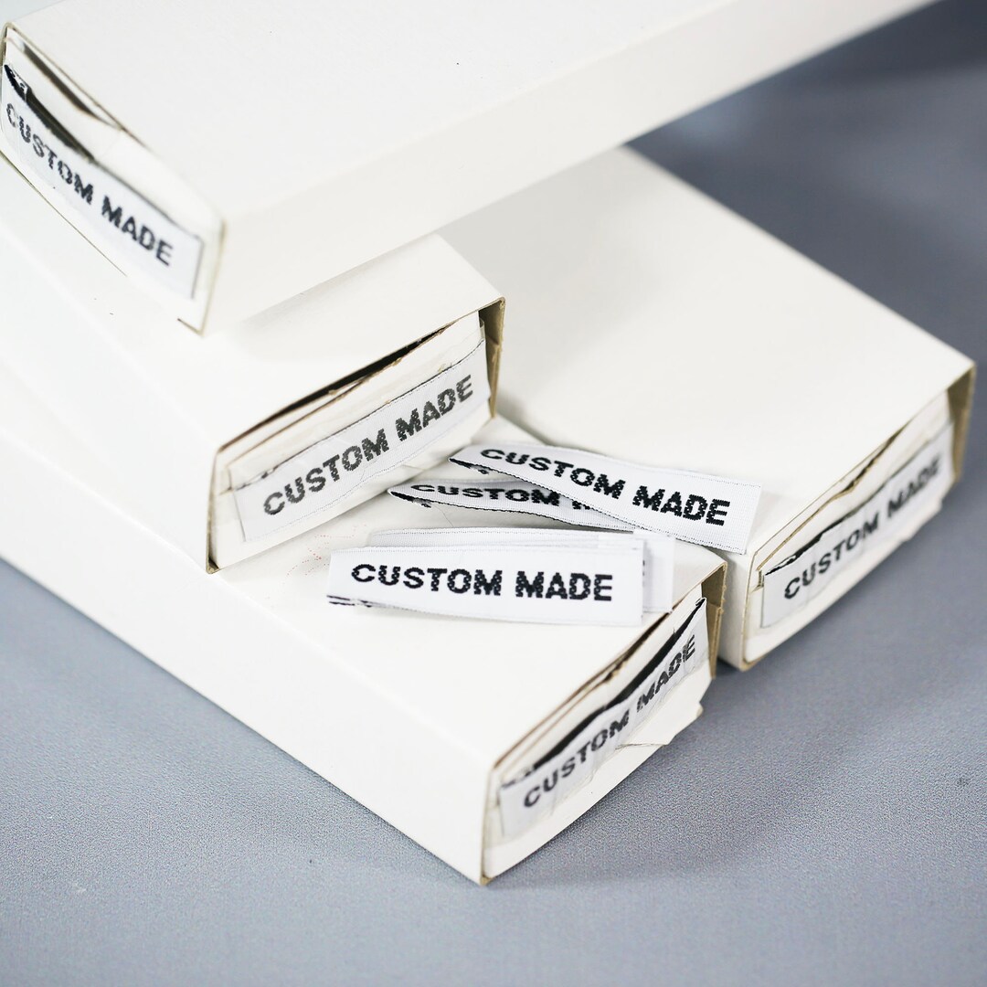 100pc Fabric Woven Labels Custom Made 5x1 Cm Clothing Labels - Etsy