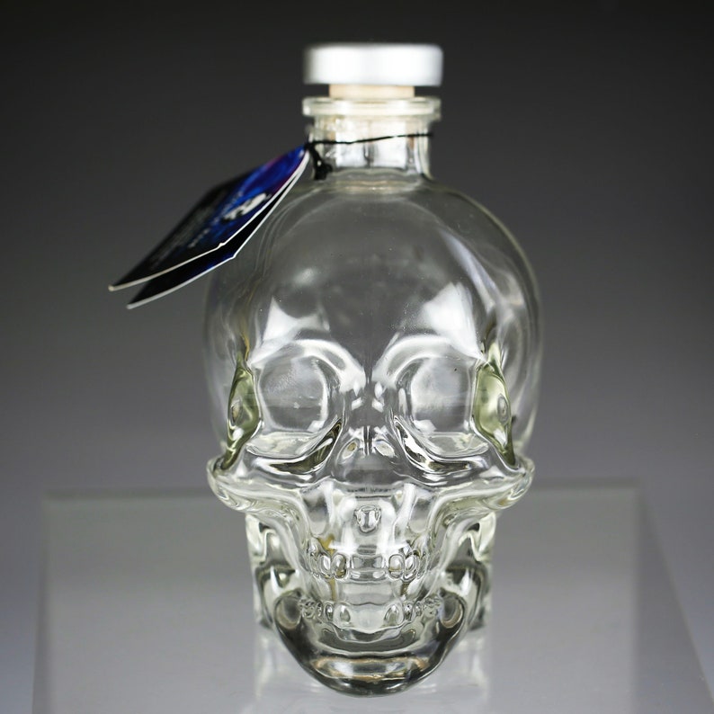 Dan Aykroyd Crystal Head Skull Empty Bottle, Blue Weber Agave Vodka ...