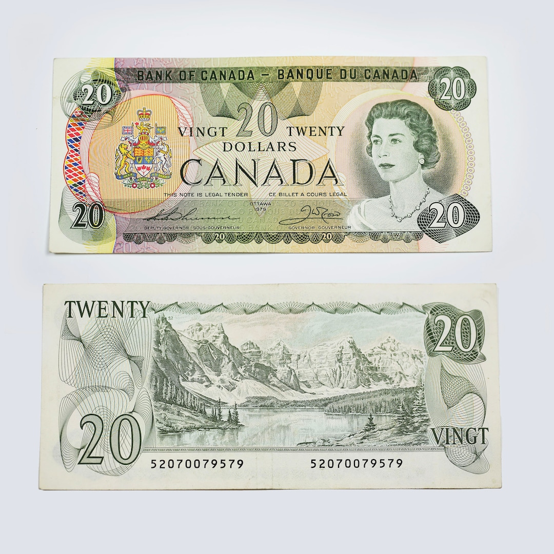 52070079579 1979 Canada 20 Dollar Bank Note Canadian - Etsy
