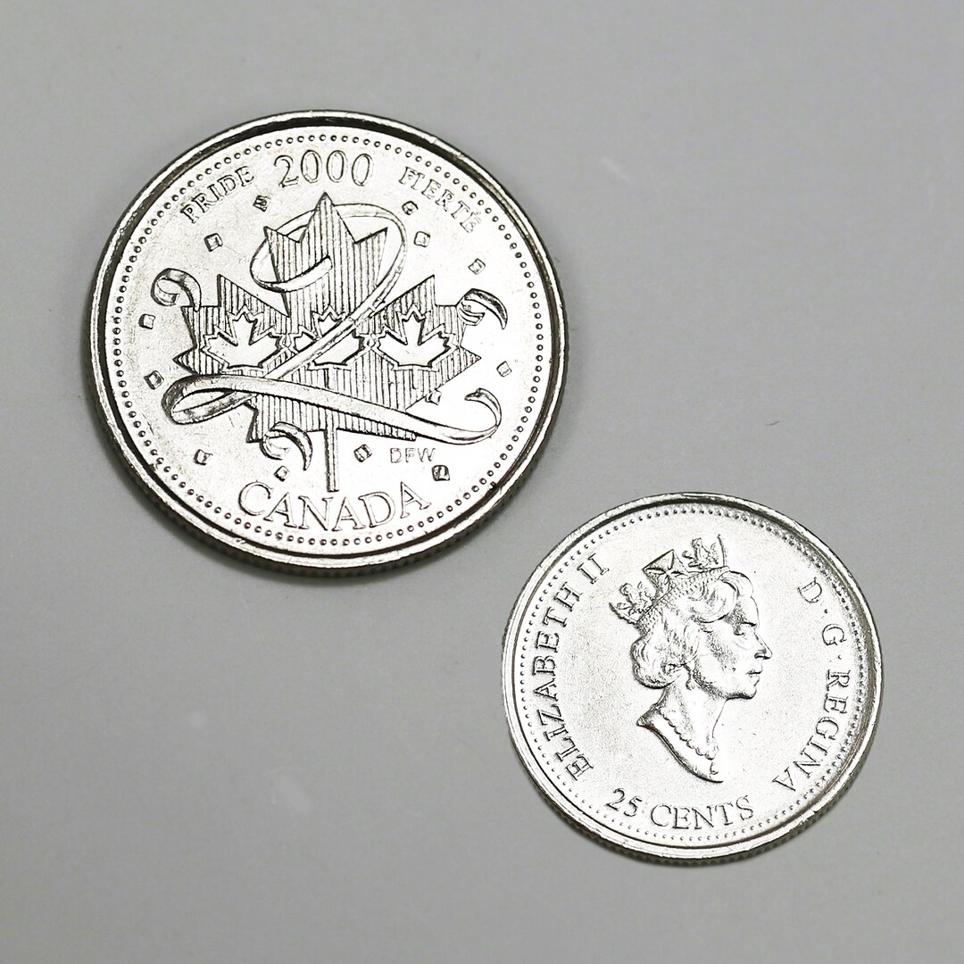 2000 Canada 25 Cent Commemorative Issue Pride, Quarter Coin - Etsy