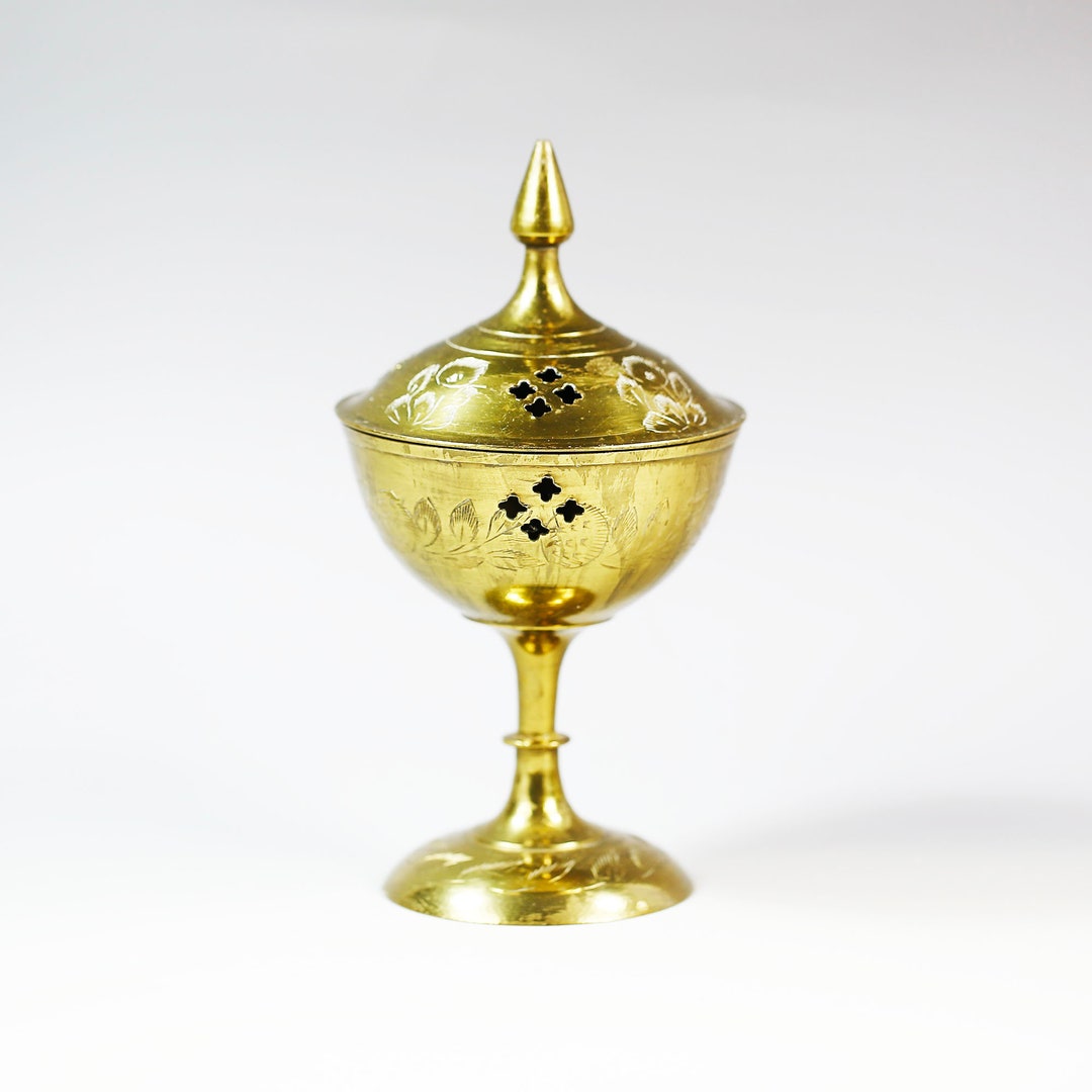 Vintage Brass Incense Burner, Freshener Box, Household Old Diffuser ...