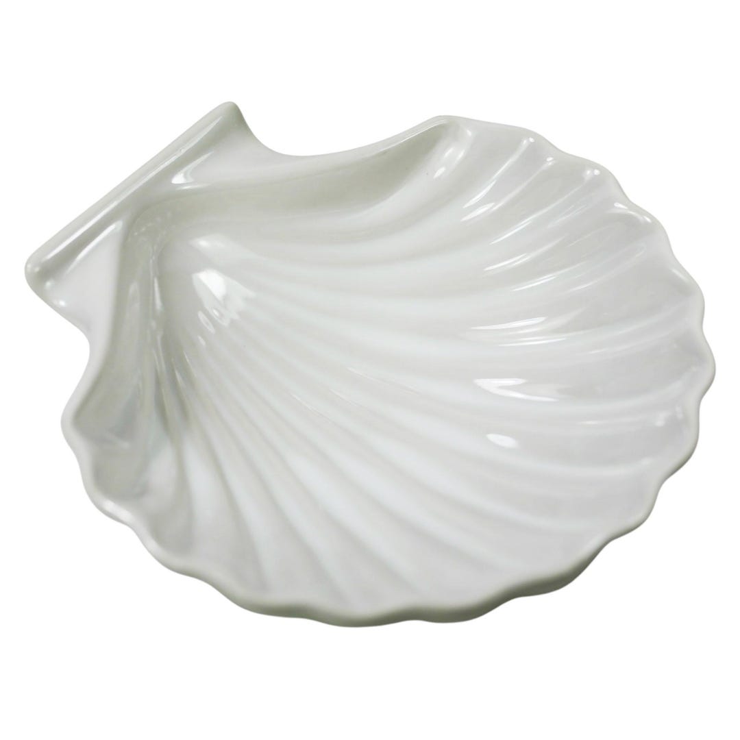 Vintage Scallop Shell Ceramic Dish: Made in Japan, Oven Proof Baking ...