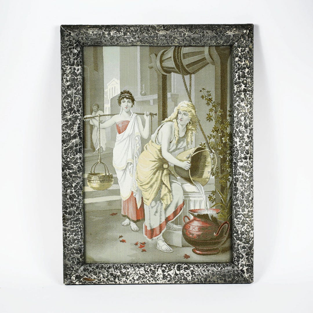 Woven Silk Painting "in the Gynecée" by Diana Coolmans (1861-1952 ...