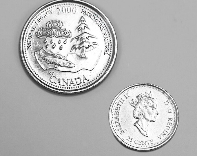 2000 Canada 25 Cent Commemorative Issue - Natural Legacy, Quarter Coin ...