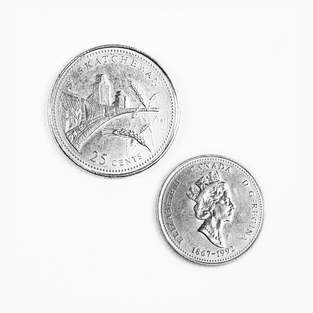 1992 Canadian 25 Cent Coin Elizabeth II 125th Anniversary of the ...