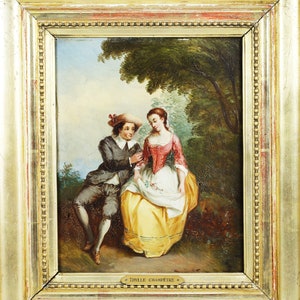 Antique Oil on Board Painting Circa Jean-honore Fragonard 1732-1806 ...