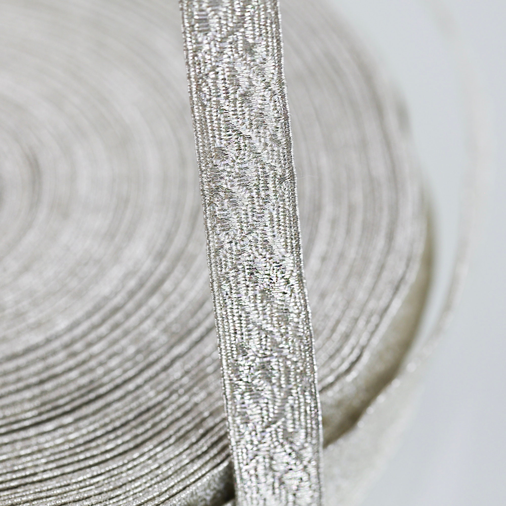 Silver Metallic Ribbon