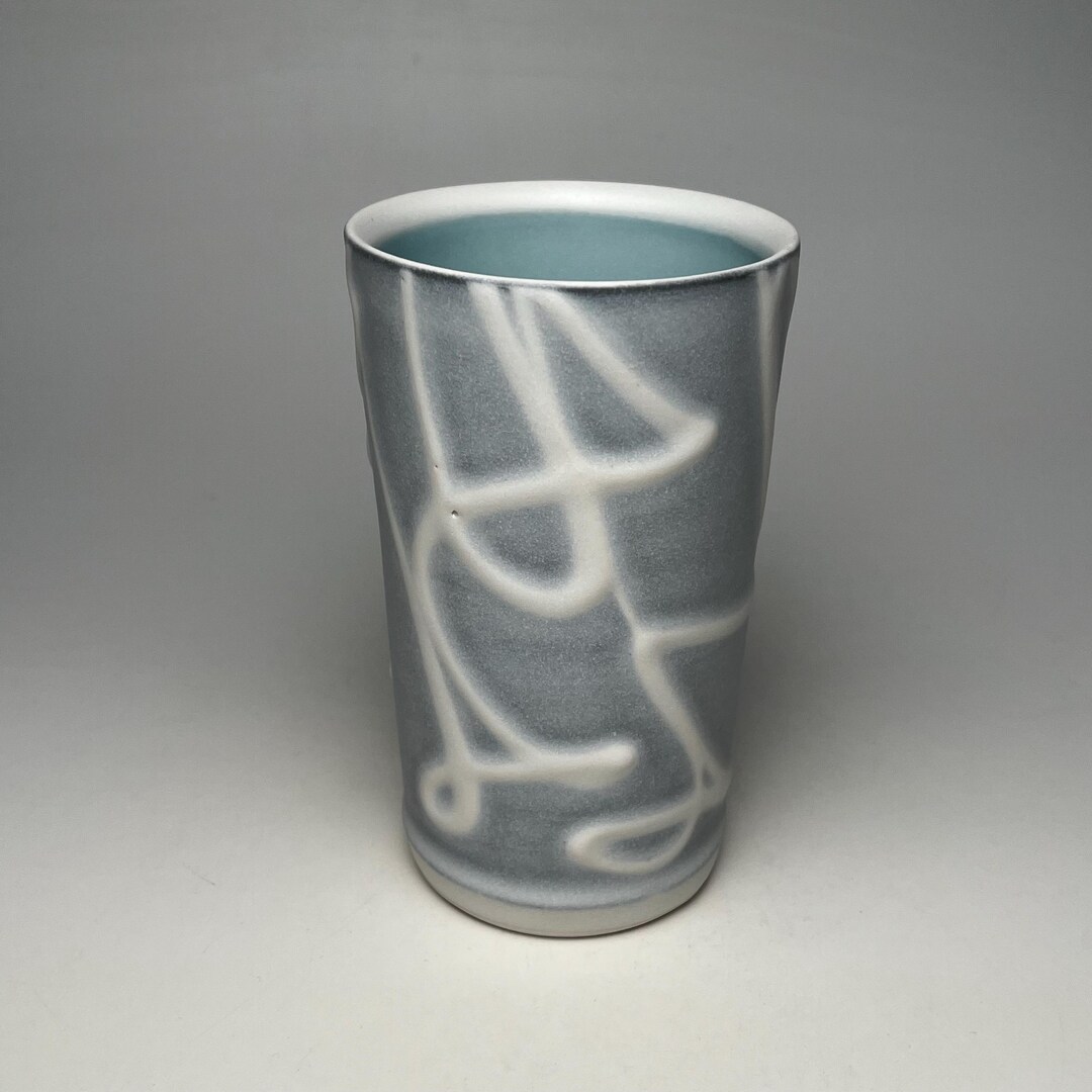 Gray Pollock Series Tumbler - Etsy
