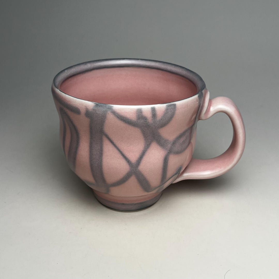 Pink Pollock Series Porcelain Waisted Mug - Etsy
