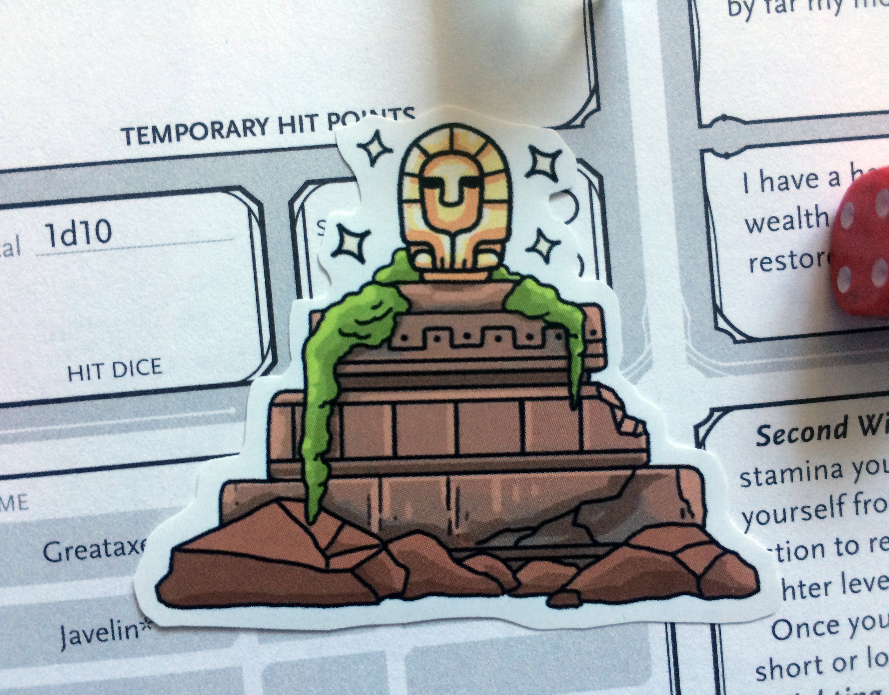 Art & Collectibles Treasure Chest Sticker Pack D&D Inspired Set of 5 ...