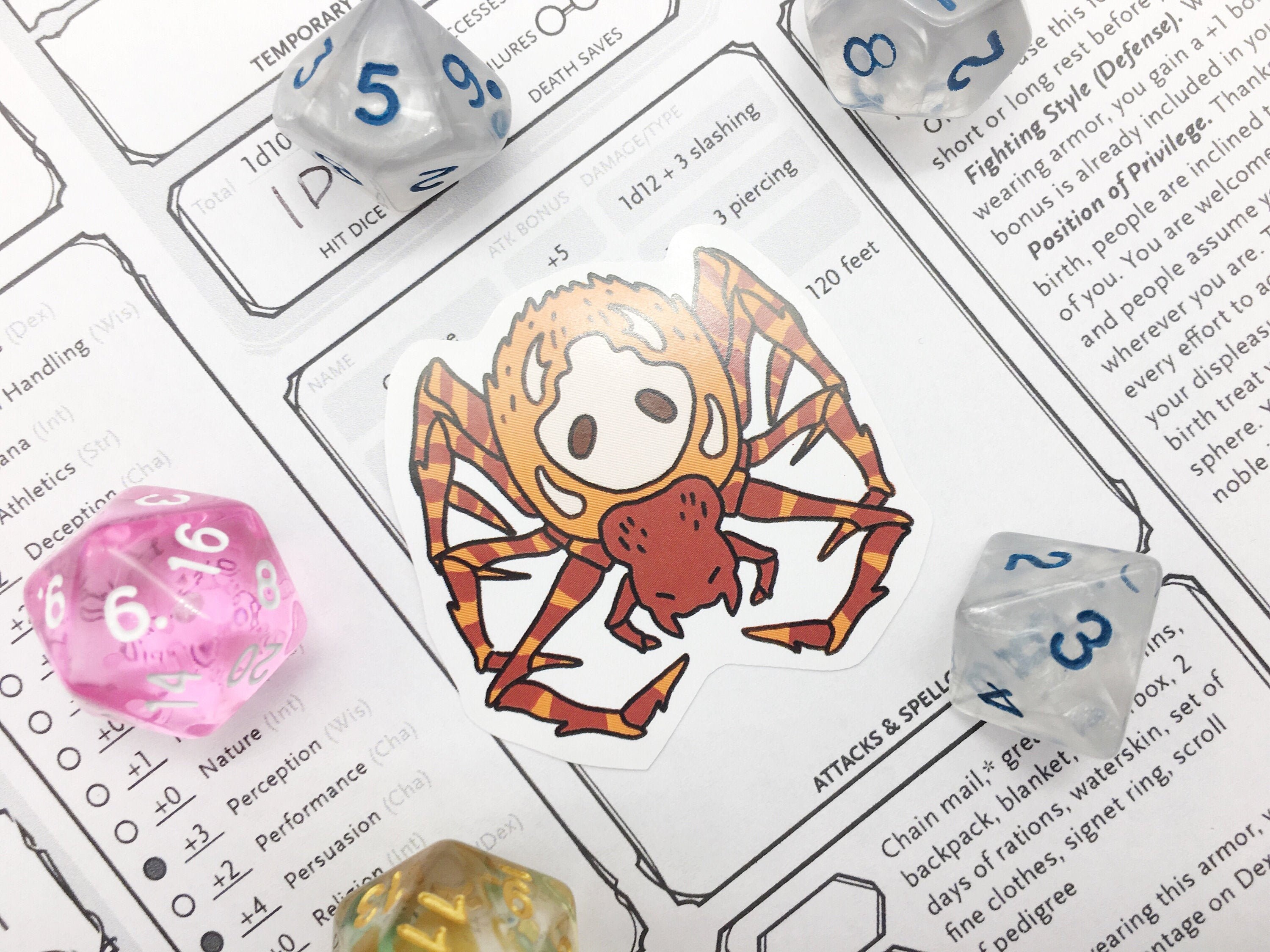 Twig Blight Sticker 6cm DnD Cute Nerd Geek Gift TTRPG RPG Gm Creature ...