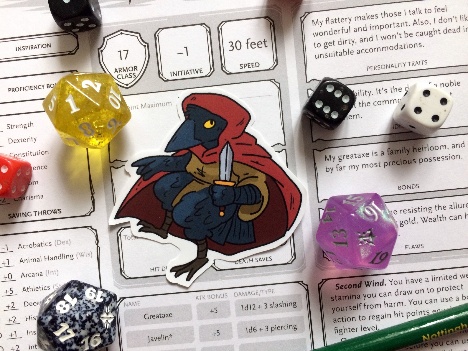 Kenku Sticker // 6cm Dnd Cute Nerd Geek Gift // Critical Role | Etsy